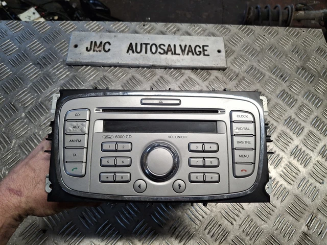 FORD SMAX MK1 Mondeo Mk4 6000 Cd Player Stereo Radio Head Unit Code ...
