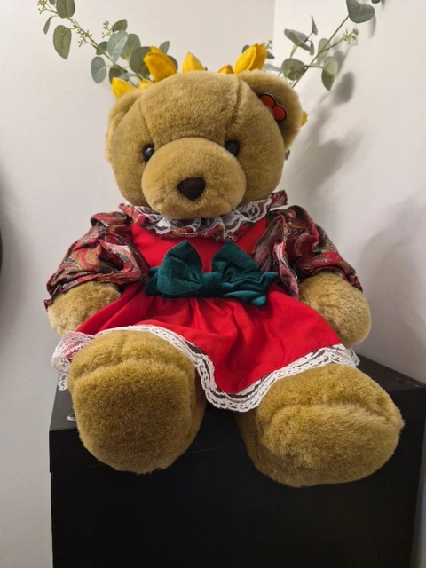 ALLDERS OF CROYDON Exclusive Teddy Bear Wearing Dress Large Soft ...