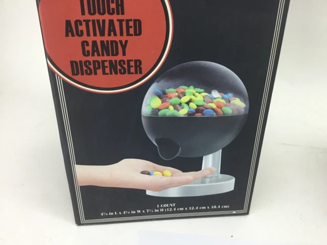 BUXTON 7.25& TOUCH Activated Candy Dispenser NIB, Black/Silver Office ...