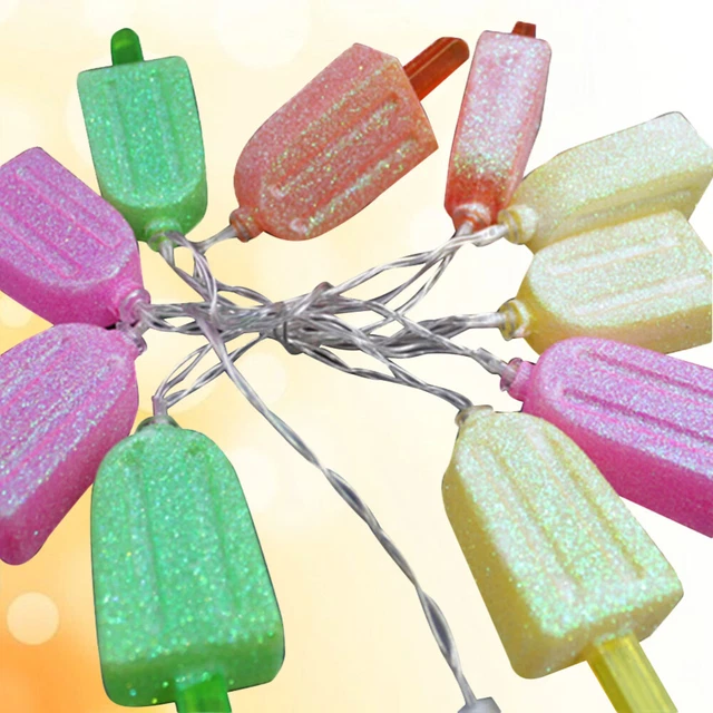 BATTERY OPERATED STRING Lights Ice Popsicle Light Popsicle String Light ...