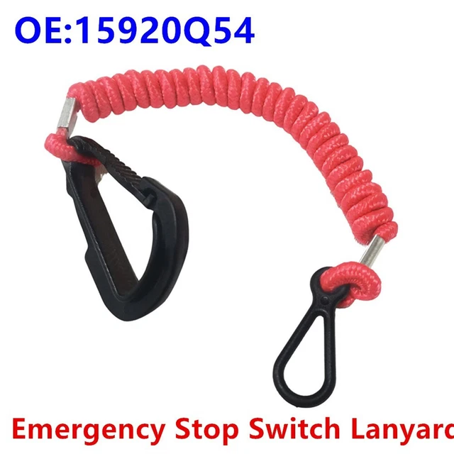 BOAT TOOLS EMERGENCY Stop Switch Lanyard Boat 1 Piece 15920Q54 Outboard ...