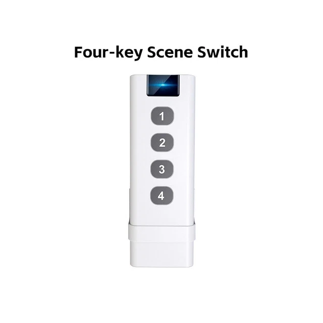 SMART FOR ZIGBEE 4 Keys Scene Switch with 12 Modes and For Tuya ...