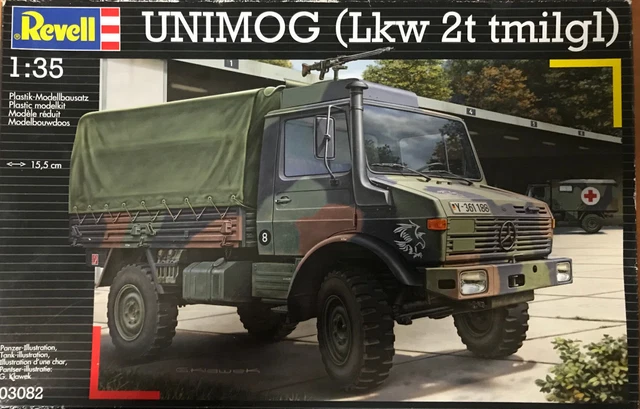 MODELLBAUSATZ REVELL 03082 - LKW 2t. tmil gl (Unimog) OVP versiegelt (1 ...