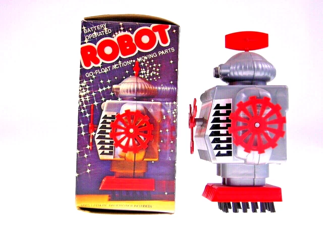 GSR &&GO-FLOAT ACTION ROBOT"" HONG KONG 14cm, BO NOT OK, LIKE NEW/NEW ...