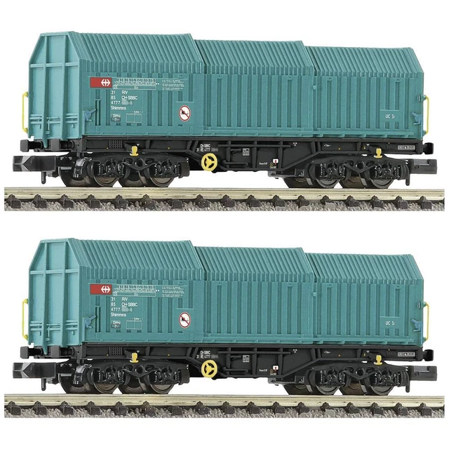 FLEISCHMANN 6660037 LOT de 2 wagons-citernes télescopiques SBB EUR 74 ...