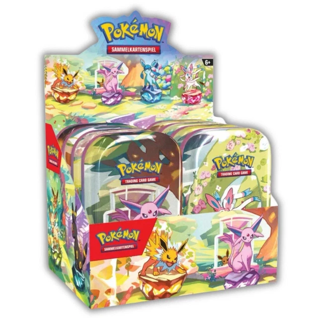 POKEMON PRISMATIC EVOLUTIONS Mini Tin Display SV8.5 | EN £158.47 - PicClick UK