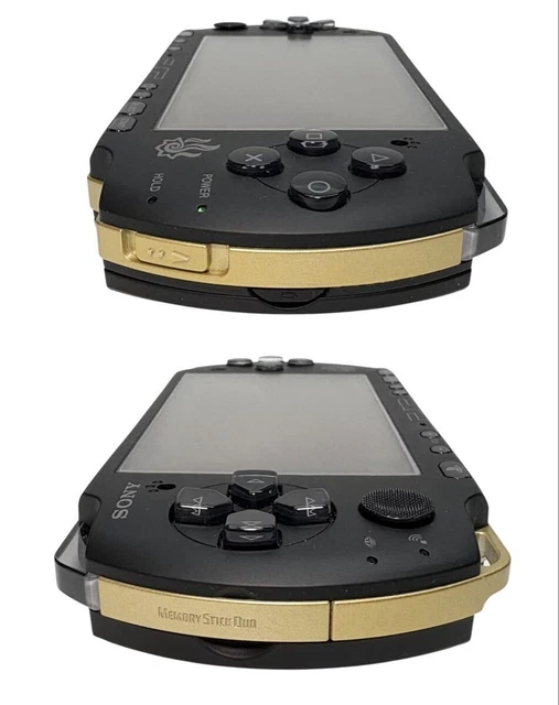 SONY PSP 3000 Monster Hunter Portable 3rd Matte Black & Gold Handheld ...
