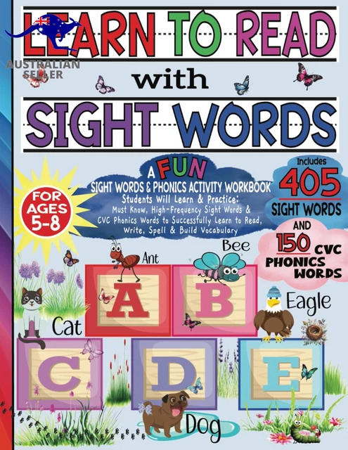 LEARN TO READ - Sight Words & Phonics Children'S Learning Book: for ...
