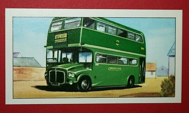 ROUTEMASTER BUS Green Line Livery Original 1963 Card GD18 £3.99 ...