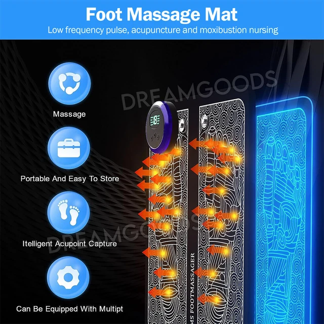 ELECTRIC EMS FOOT Massager Mat Relax Muscle Stimulator Leg Shaping ...