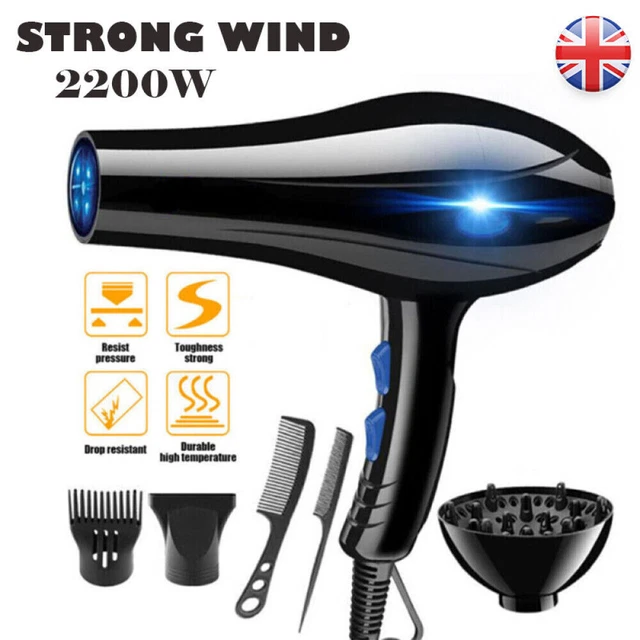 Hair Dryer Professional Style Nozzle Concentrator Powerful Blower Heat