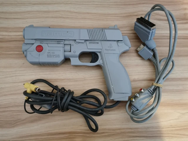 PS1 OFFICIAL NAMCO Light Gun G-Con Sony Playstation PS1 Inc AV ...
