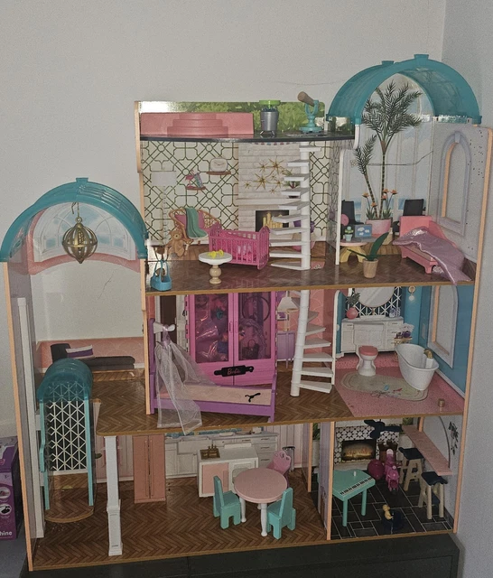 KIDKRAFT WOODEN CAMILIA Dolls House, Furniture & extras - Perfect Xmas ...