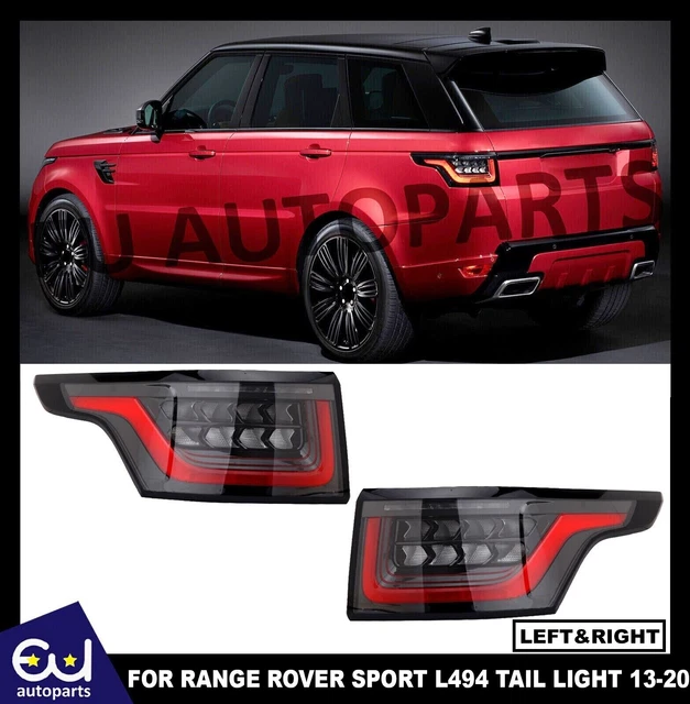 2X DYNAMIC LED Rear Tail Light Stop Lamp For Range Rover Sport L494 ...