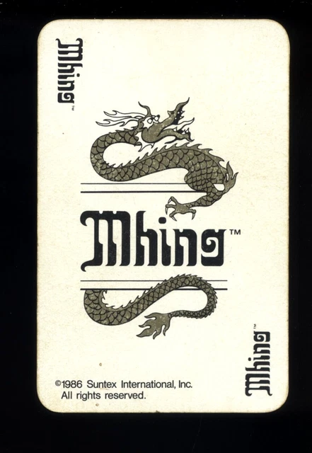 PLAYING CARD ASIAN Joker Dragon Mhing 1986 Suntex International EUR 1 ...