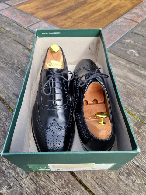 LOAKE L1 202B Mens Black Leather Brogue Dress Shoes UK Size 8.5, plus ...