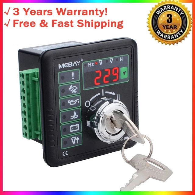 MEBAY DC10G GENSET Controller Generator Controller Engine Manual Start ...