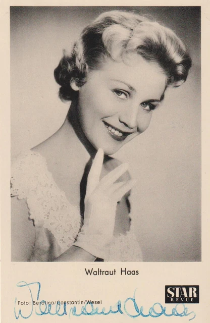 WALTRAUD HAAS ORIGINAL Autogramm signierte Postkarte 50er Jahre EUR 8 ...
