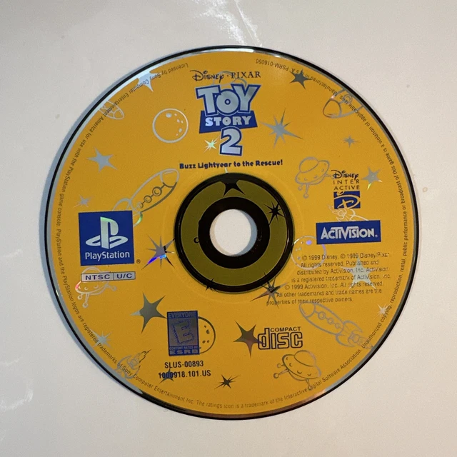 TOY STORY 2: Buzz Lightyear to the Rescue (Playstation 1, PS1) Disc ...