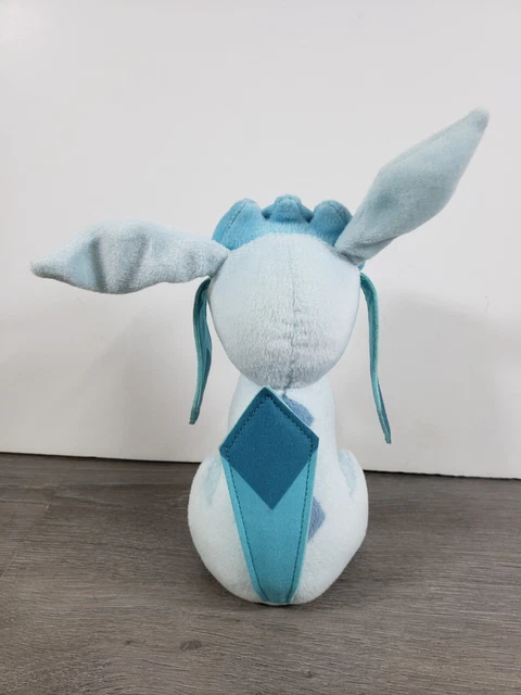 TOMY POKÉMON PLUSH GLACEON EEVEE ICE Nintendo Stuffed Animal Bat Toy ...