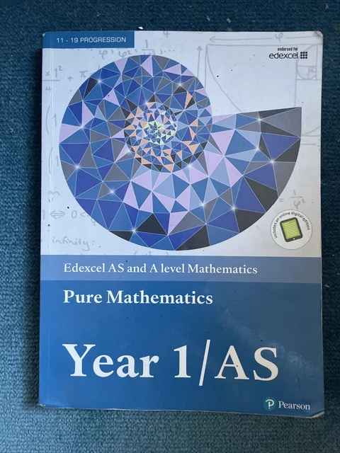 PEARSON EDEXCEL AS and A level Mathematics Pure Mathematics Year 1/AS Textbook £4.00 - PicClick UK