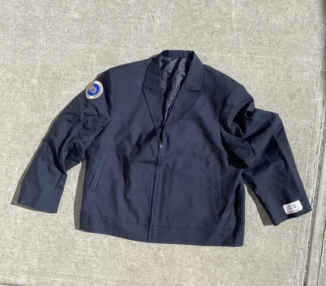 MTA SUBWAY NEW York City Conductor Jacket Vintage 46 Rare Large / XL £ ...