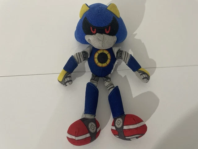 RARE SONIC BOOM 8 Inch Metal Sonic Plush Soft Toy Tomy 2016 Sega ...