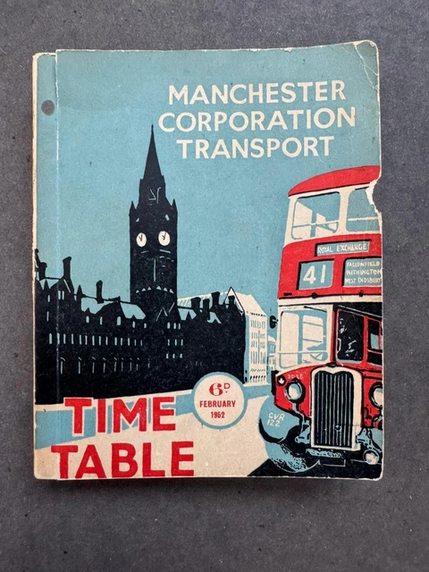 FEB 1952 MANCHESTER Corporation Transport Trolleybus Omnibus Bus ...