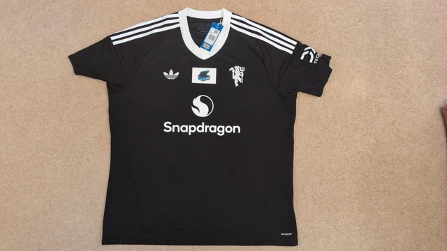 ADIDAS MANCHESTER UNITED 24/25 Black Third Goalkeeper Jersey XXL JH0842 ...