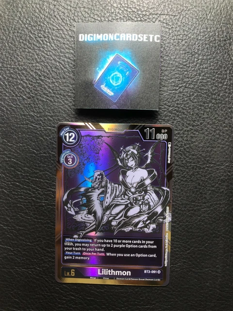 DIGIMON CARD GAME BT3-091 Lilithmon Sr Alternate Art Ver. 1.0 English $46.49 - PicClick CA