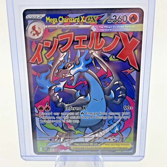MEGA CHARIZARD X ex 023 Me: Mega Evolution Promo Holo Mint Pokemon £32.46 - PicClick UK
