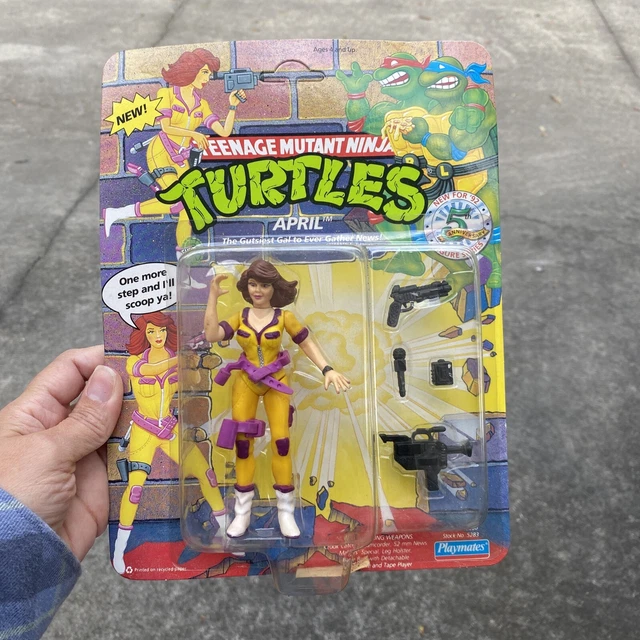 TMNT MUTANT NINJA Turtles Vintage April O'Neil Playmates Unpunched ...