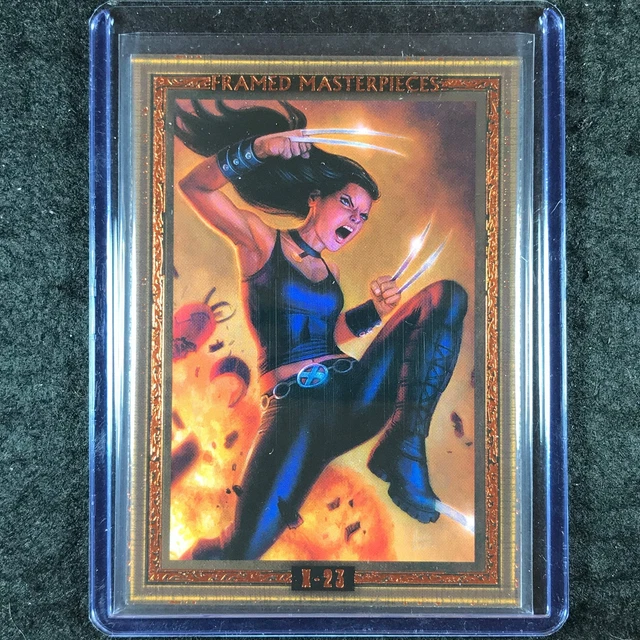 2024 MARVEL MASTERPIECES Nahuel Grego X-23 Framed Masterpieces 79/99 ...