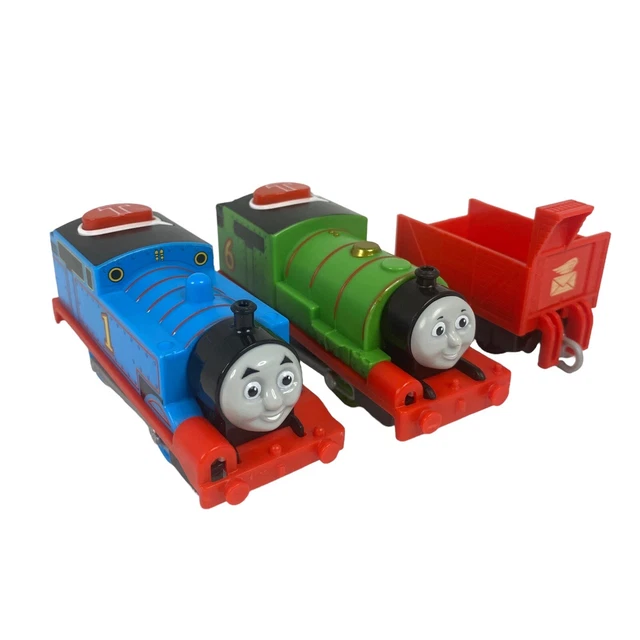 INTERACTIVE TALKING MOTORIZED Thomas & Percy Train Trackmaster Set ...