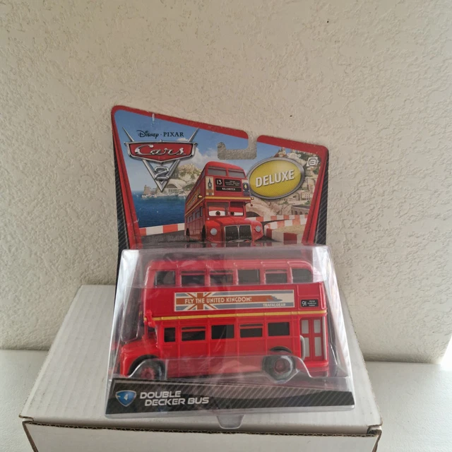DISNEY PIXAR CARS 2 Deluxe Double Decker Bus # 4 F61 £22.33 - PicClick UK