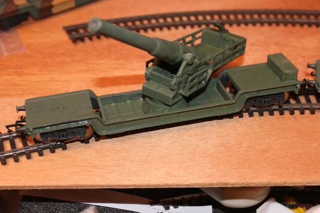 3D PRINTED BL 9.2 inch howitzer Mk13 1/76 oo rail gun railway artillery ...