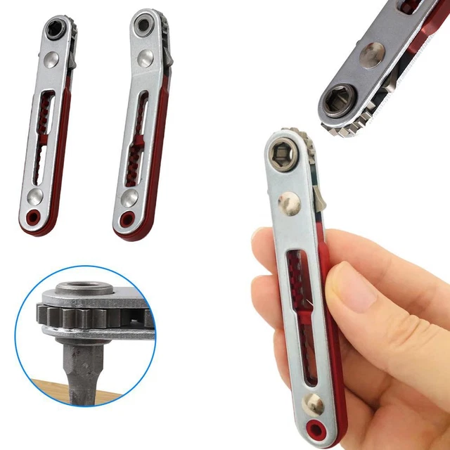 MINI RATCHET WRENCH Screwdriver-Set 90 Degree Offset NEW Handle ...