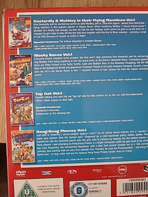 Hanna Barbera Collection [4 Pack] [dvd] Wacky Races Top Cat Hong