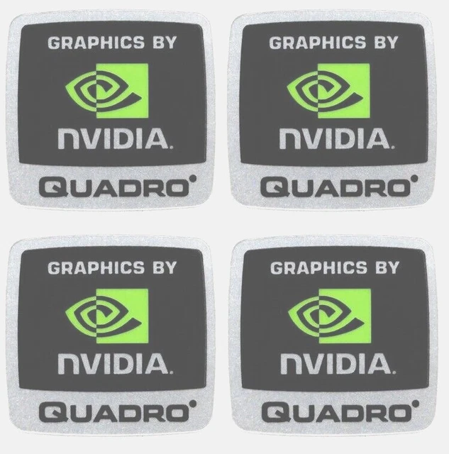 NVIDIA QUADRO WORKSTATION Graphics Card Sticker Professional GPU GDRR5 ...