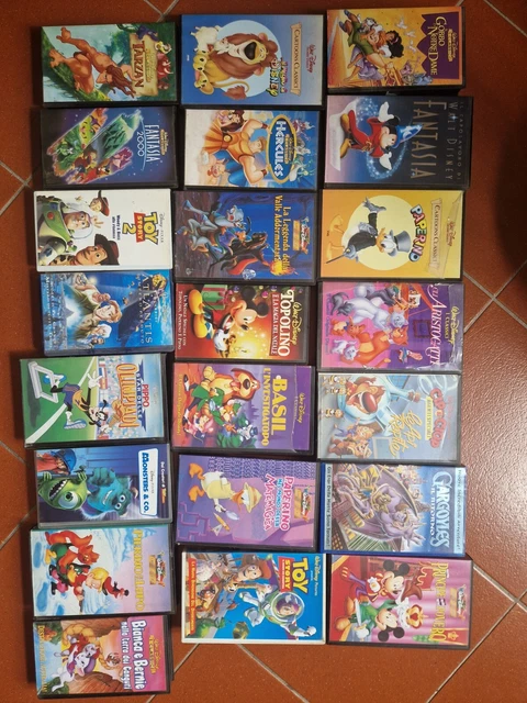LOTTO 22 VHS WALT DISNEY Cartoni Animati Classici Anni 90/2000 funzionanti EUR 9,00 - PicClick IT