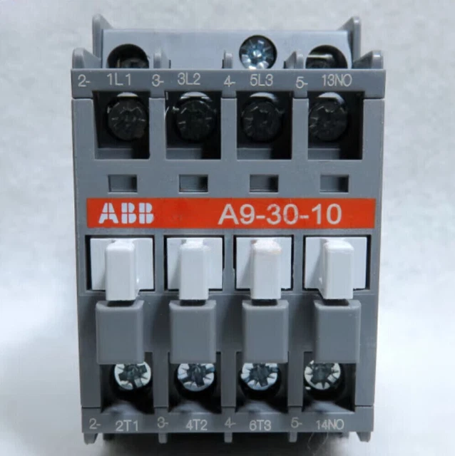 ABB AC CONTACTOR A9-30-10 A9-30-01 24V 48V 110V 220V 380V 9 AMP EUR 35,65 - PicClick FR