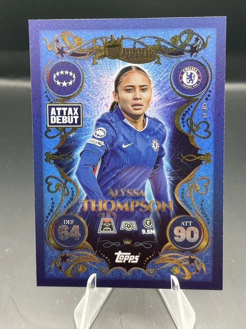 ALYSSA THOMPSON QUEENS Of Europe Match Attax 2025/2026 Topps 25/26 ...