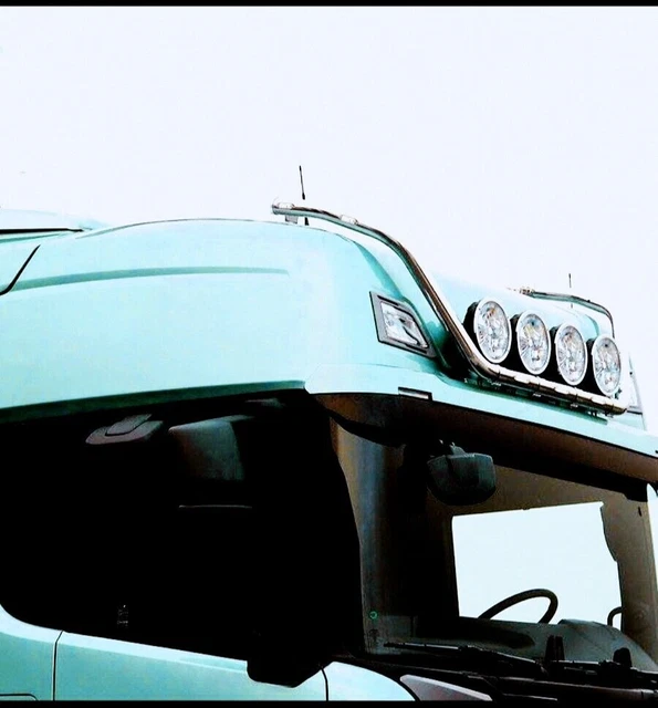ACCIAIO INOX CAMION Staffa a Tetto per Faretti - Adatta Nuovo Scania ...