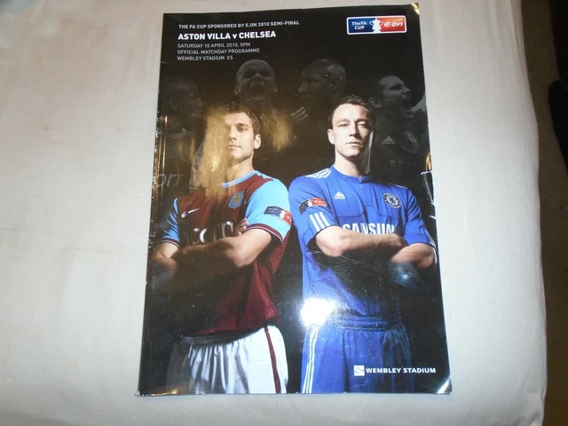 ASTON VILLA V Chelsea F.A.Cup Semi Final Programme 10/4/10 £1.75 ...