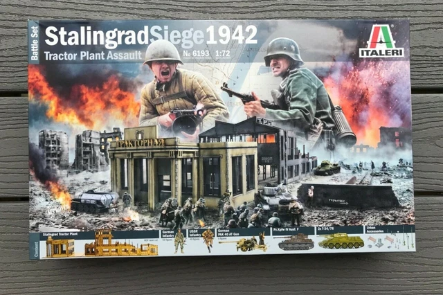 ITALERI 1/72 WW Ii Stalingrad Siege 1942 Tractor Plant Diorama Model ...