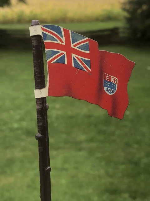 VINTAGE MARX PLAYSET Canadian Flag Play Set Rare Toy Tin Litho $164.19 ...