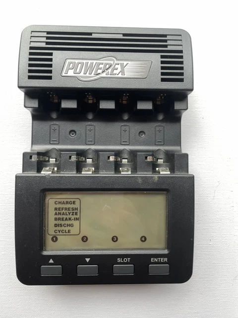 POWEREX MH-C9000 WIZARDONE Battery Charger Analyzer AA 4 slot $28.00 ...
