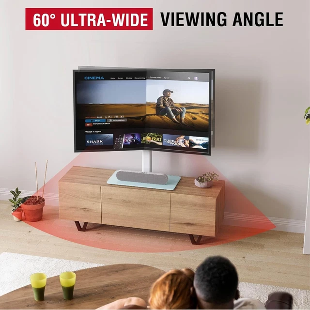 TABLE TOP TV Stand for 32-75 inch TVs up to 45kg,Height Adjustable ...