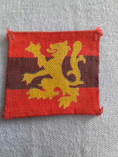 WW2 KC HQ Scottish Command formation patch Lion. Rare Original Patch £ ...