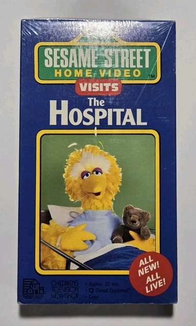 SESAME STREET HOME Video: Visits the Hospital VHS (1990) -- NEW! HANG ...